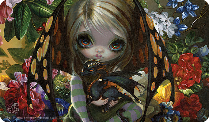 Jasmine Becket-Griffith "Flower Dragonling" MTG playmat - MTG Token ...