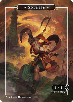 Soldier MTG token 1/1 (v.2) - MTG Token | TokensForMTG: Best custom ...