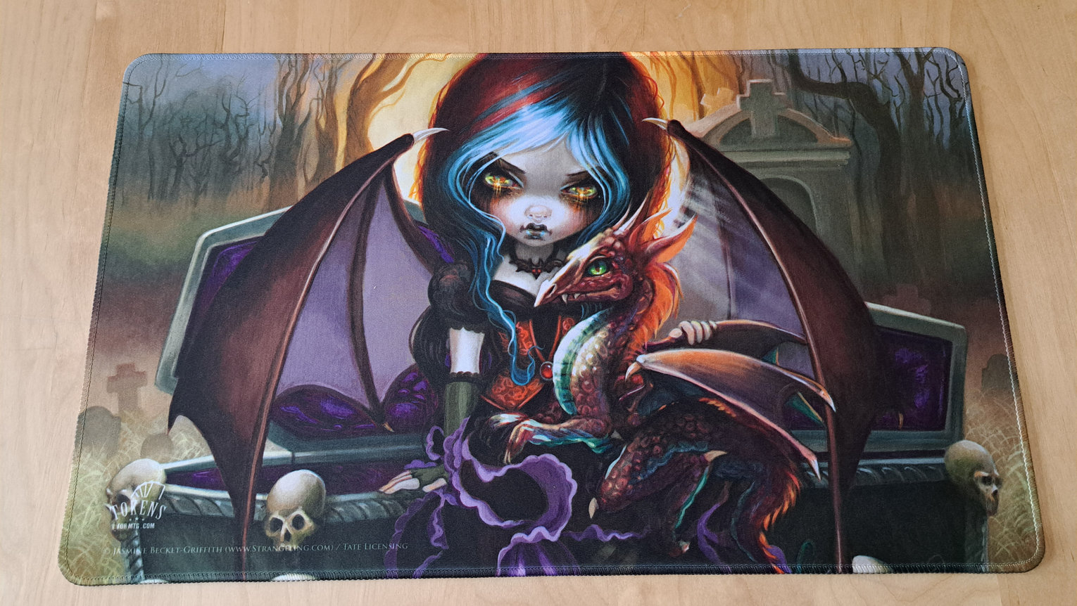 Jasmine Becket-Griffith "Vampire Dragonling" MTG playmat - MTG Token ...